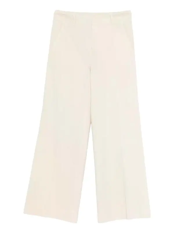 Incotex Pressed-crease Wide-leg Trousers - Neutrals
