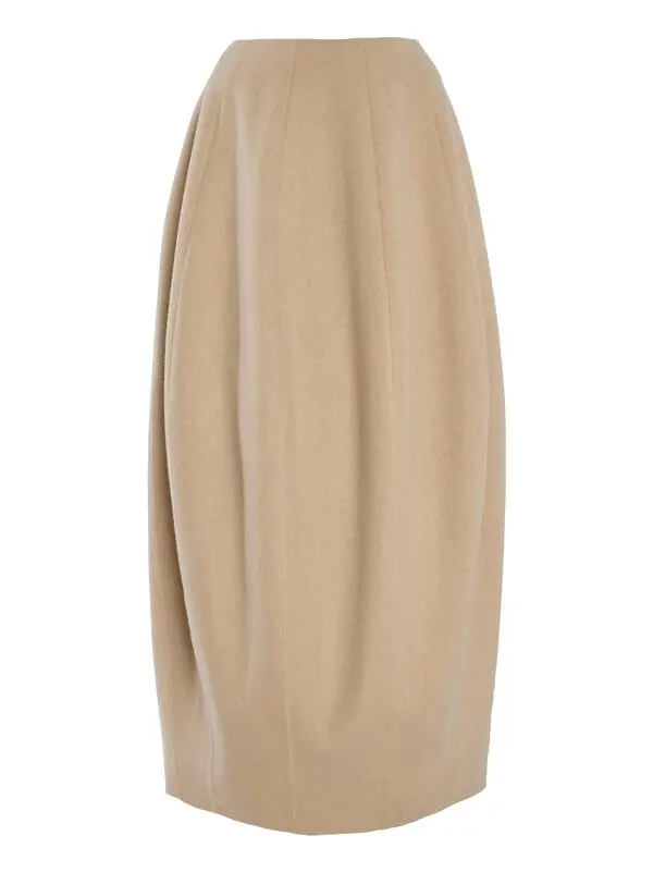 ASHLYN Callum Maxi Skirt - Nude