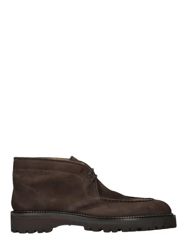 John Lobb Suede Field Chukka Boots - Brown