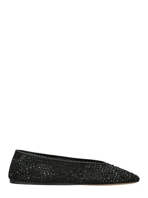 Le Monde Beryl Crystal-embellished Luna Ballerinas - Black
