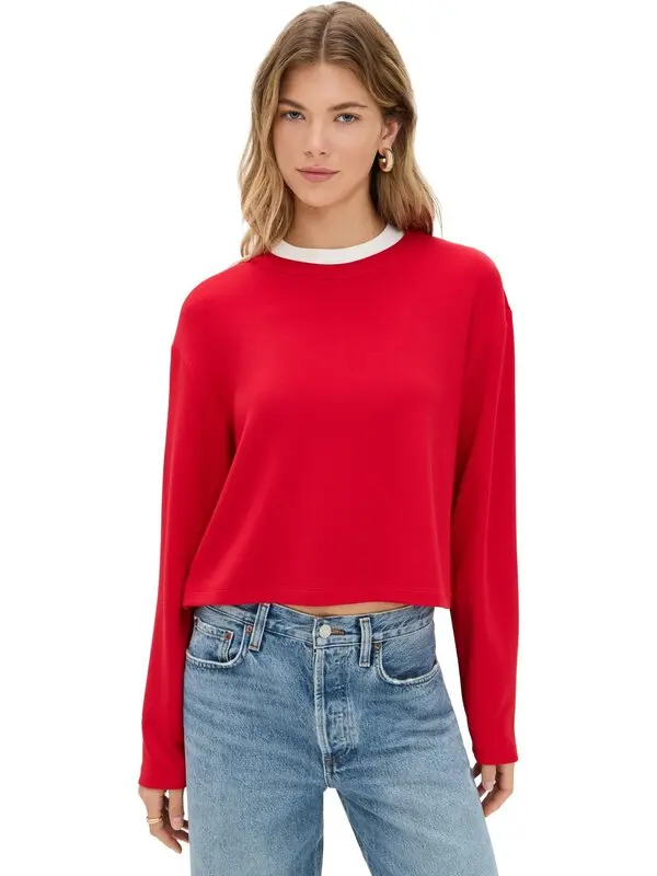 LE BOP Danica Crop Top - Crimson