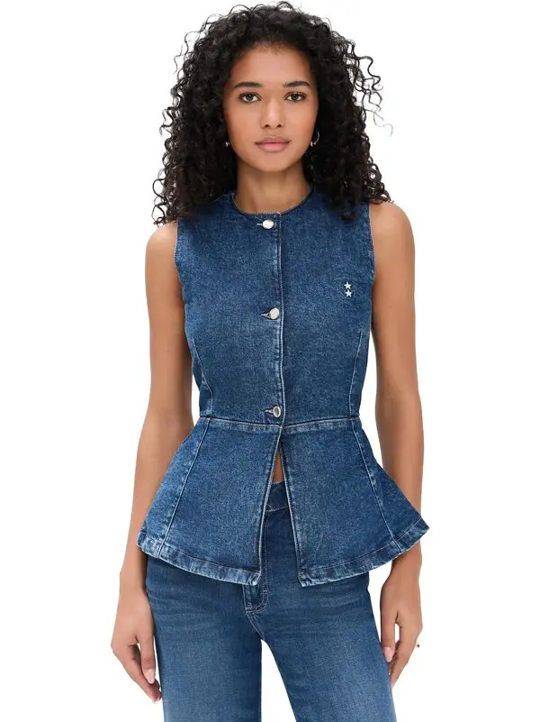 ICON DENIM LA Sleeveless Denim Top - Id8777 - Eclipse