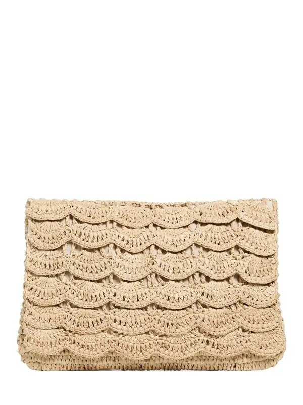Mar Y Sol Lizzie Clutch - Natural