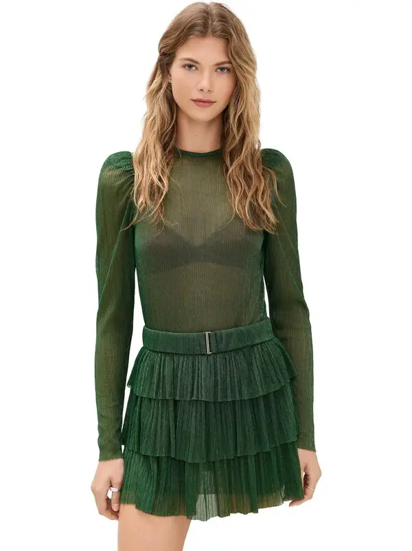 SABINA MUSAYEV Monique Mini Dress - Fern Green