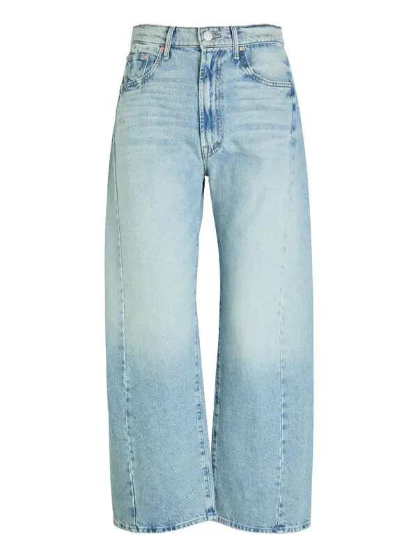 MOTHER The Half-pipe Ankle Barrel-leg Jeans - Blue
