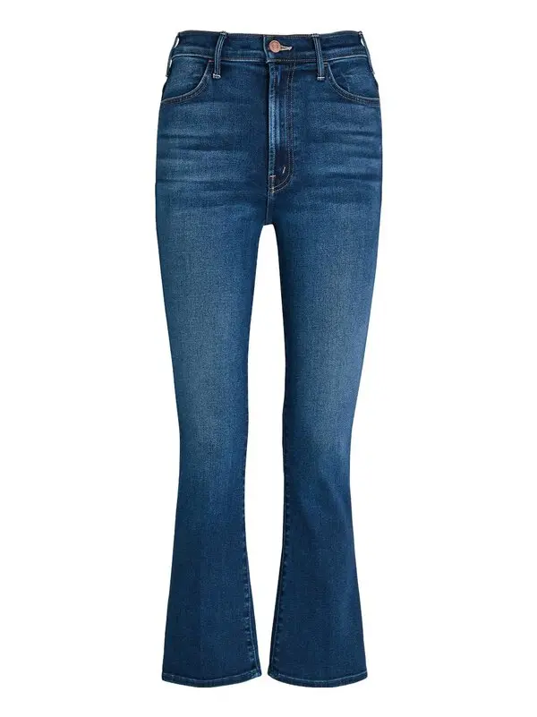 MOTHER The Hustler Ankle Flare Jeans - Blue