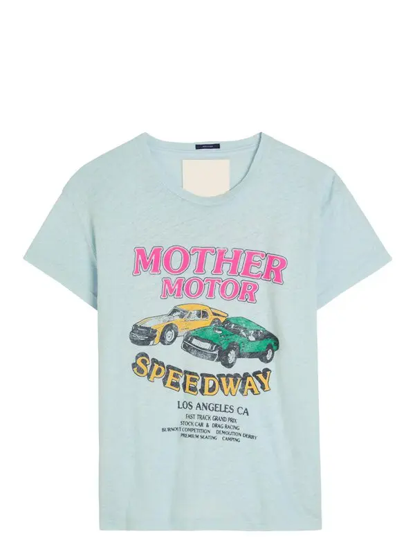MOTHER The Sinful Printed Cotton T-shirt - Multicoloured