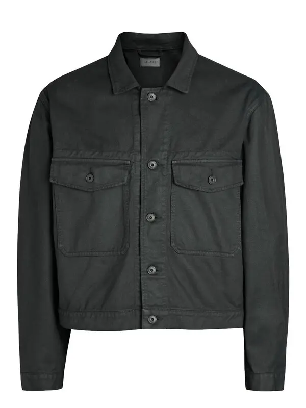 LEMAIRE Denim Trucker Jacket - Dark Grey