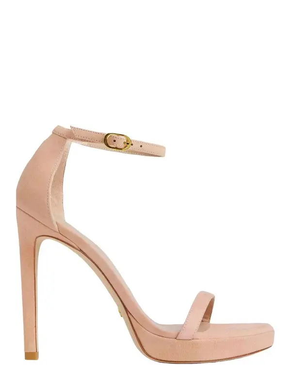 STUART WEITZMAN 120mm Nudist Disco Sandals - Neutrals