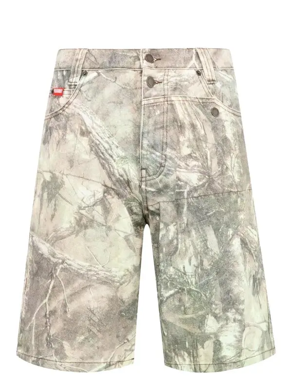 PLEASURES Canvas Hunt Shorts - Neutrals