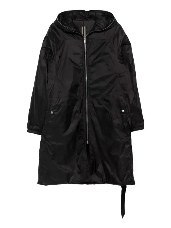 Rick Owens Hooded Coat - Black