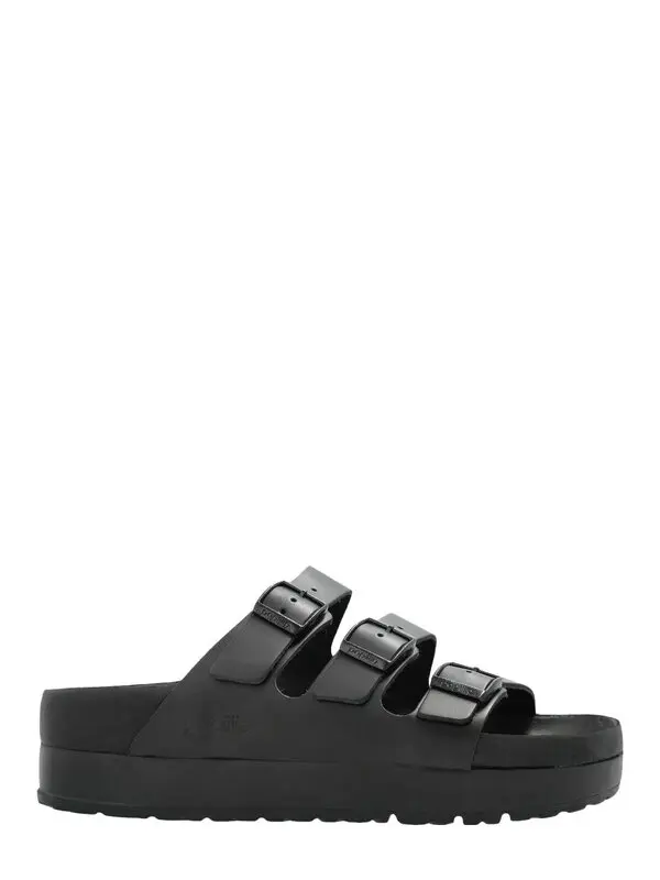 BIRKENSTOCK Florida Buckle-strap Platform Sandals - Black