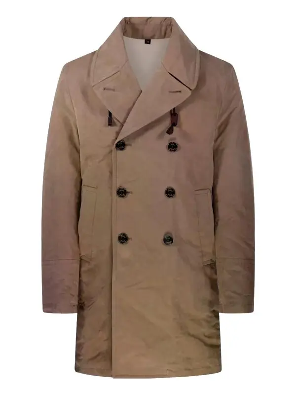 SEALUP Double-breasted Trench Coat - Brown
