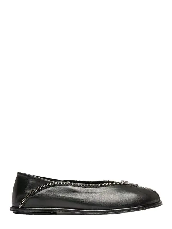 Officine Creative Zip-detail Loafers - Black