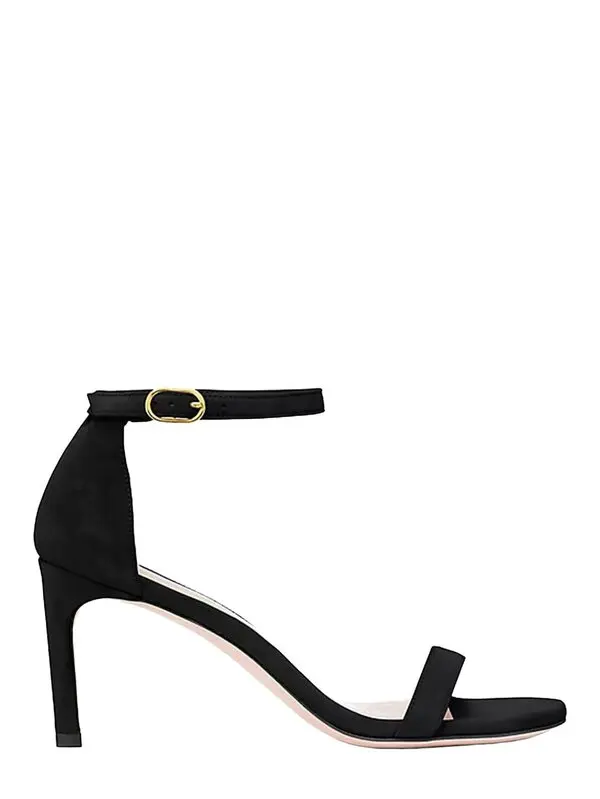 STUART WEITZMAN 80mm Nunakedstraight Heeled Sandals - Black
