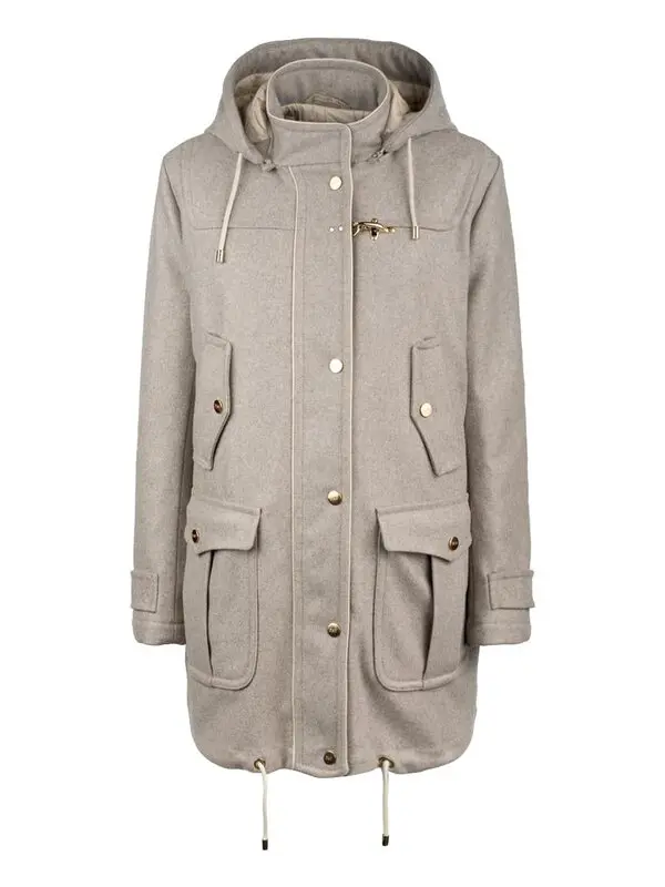 FAY Wool And Cashmere Parka - Beige