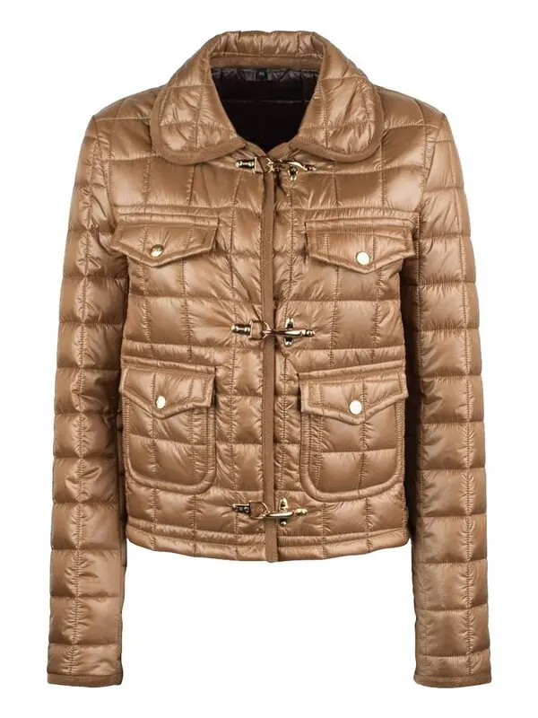 FAY 3 Hooks Padded Jacket - Beige