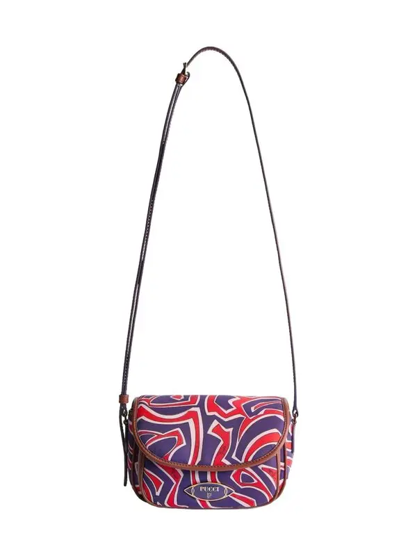 Emilio Pucci Labirinto Print Shoulder Bag - Purple