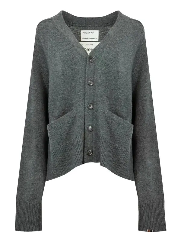 EXTREME CASHMERE X Papilli Pocket Short Cardigan - Grey