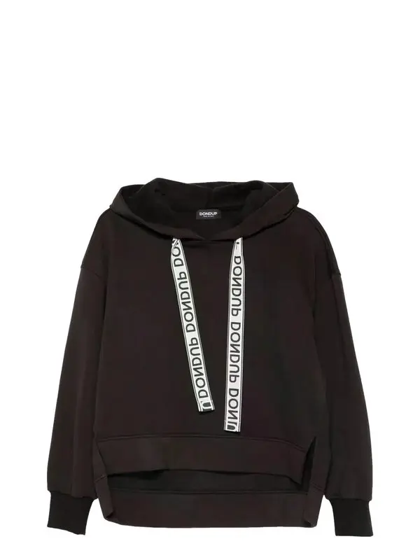 DONDUP Logo-tape Hoodie - Black