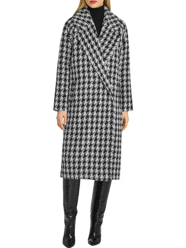 Sentaler Alpaca-blend Coat - Houndstooth