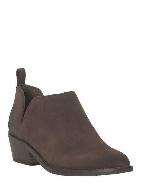 Lucky Brand Leather Fayth Bootie - Chocolate Oilsue