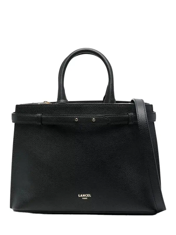 LANCEL Leather Tote Bag - Black