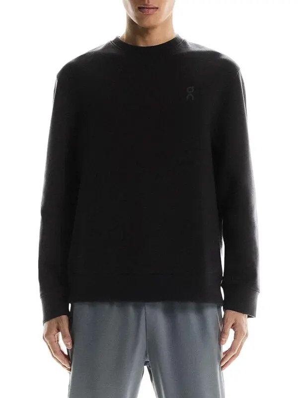 On Focus Tech Crewneck Sweatshirt - Black