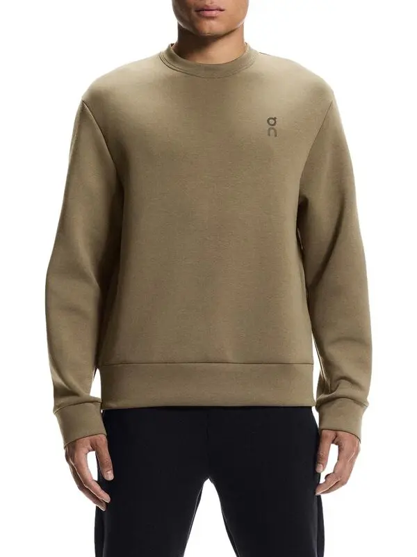 On Focus Tech Crewneck Sweatshirt - Kalamata