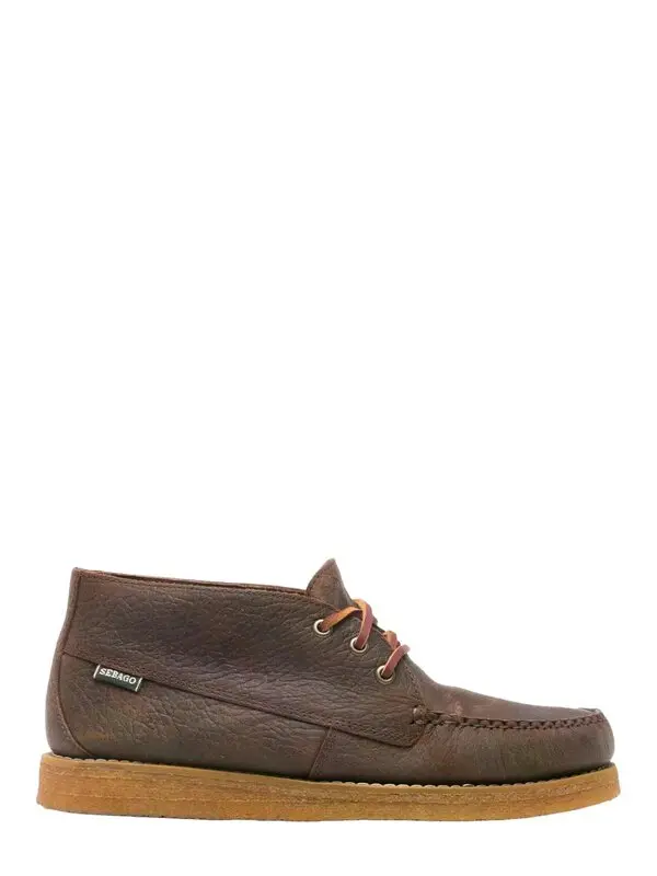 SEBAGO Leather Boat Shoes - Brown