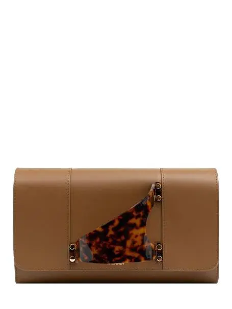 Perrin L'eiffel Ecaille Clutch - Spice
