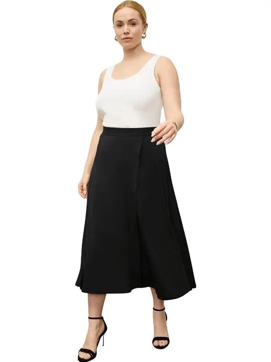 M.M.LAFLEUR Ara Light Jersey Skirt - Black