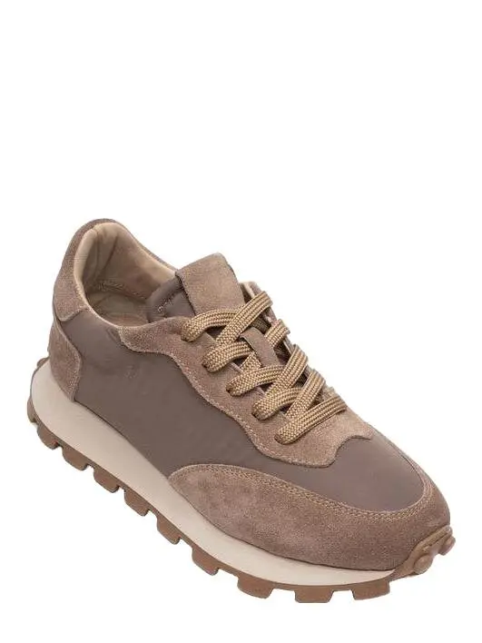 FOREVER & ALWAYS SHOES Amanda Leather Sneakers - Light Brown Leather