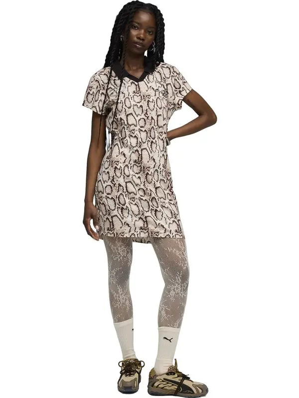 PUMA A$ap Rocky X Snake Skin Futbol Dress - White