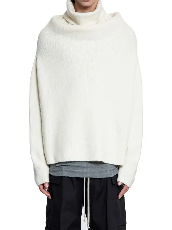 Rick Owens Shroud Knitwear - White