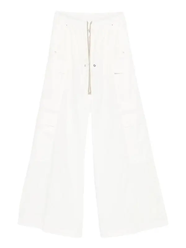 Rick Owens Wide Leg Trousers - White