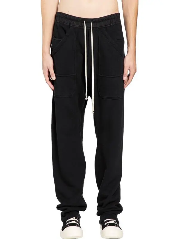 Rick Owens Classic Cargo Drawstring Trousers - Black