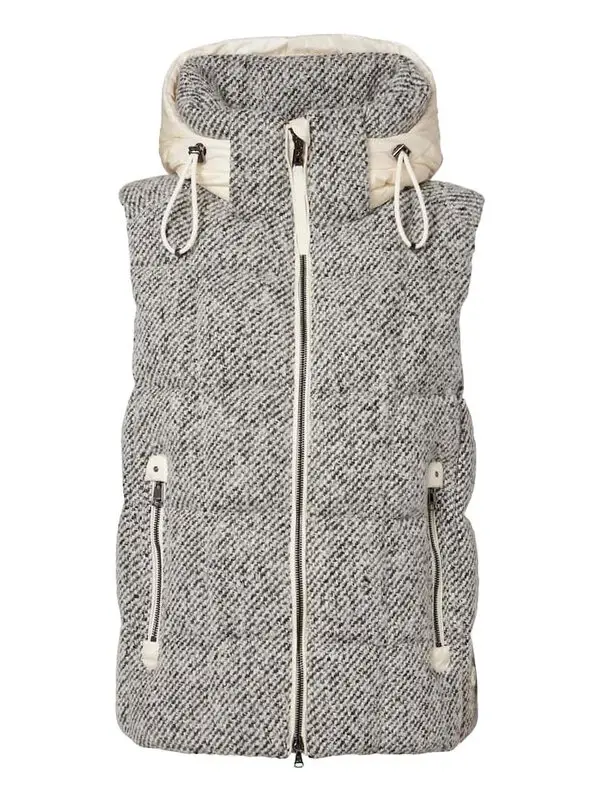Bogner Falka Tweed Down Vest - Black