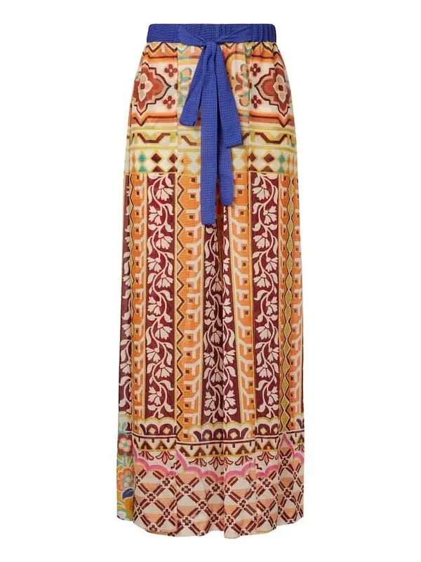 Etro Printed High-rise Palazzo Pants - Multicoloured