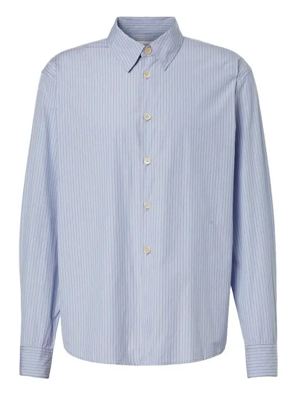 Our Legacy Beyond Striped Cotton Poplin Shirt - Blue
