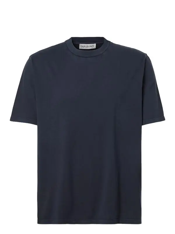 Our Legacy Box Cotton Jersey T-shirt - Blue