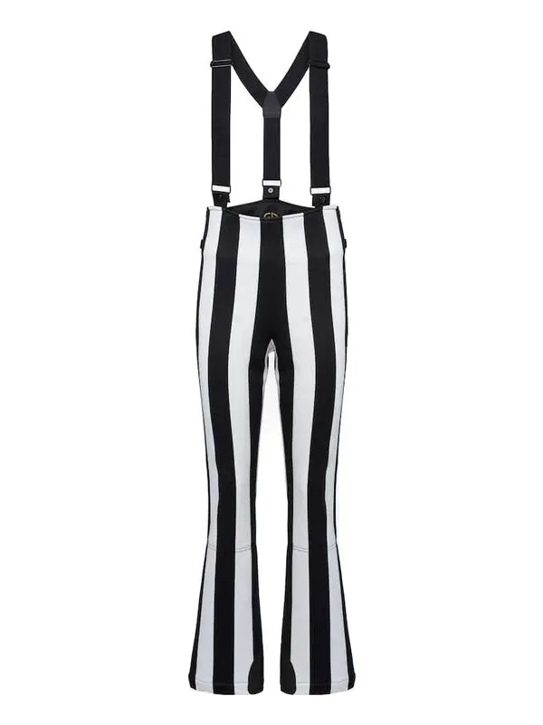 Goldbergh Lunira Striped Ski Salopettes - Black