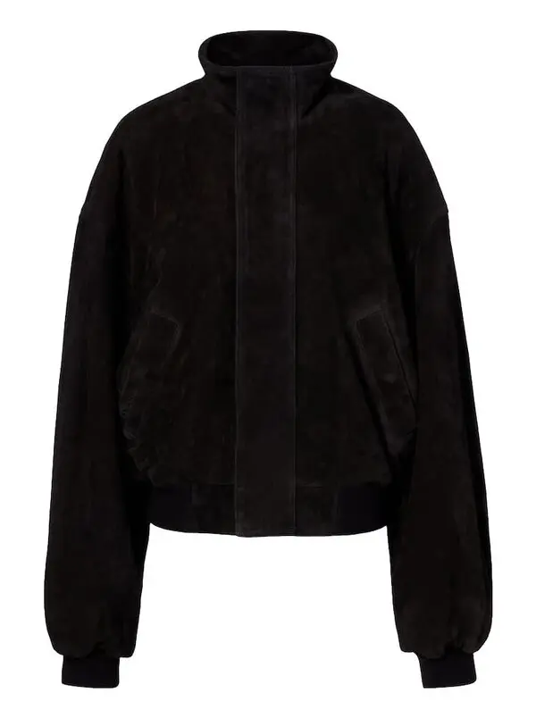 Balenciaga Suede Jacket - Black