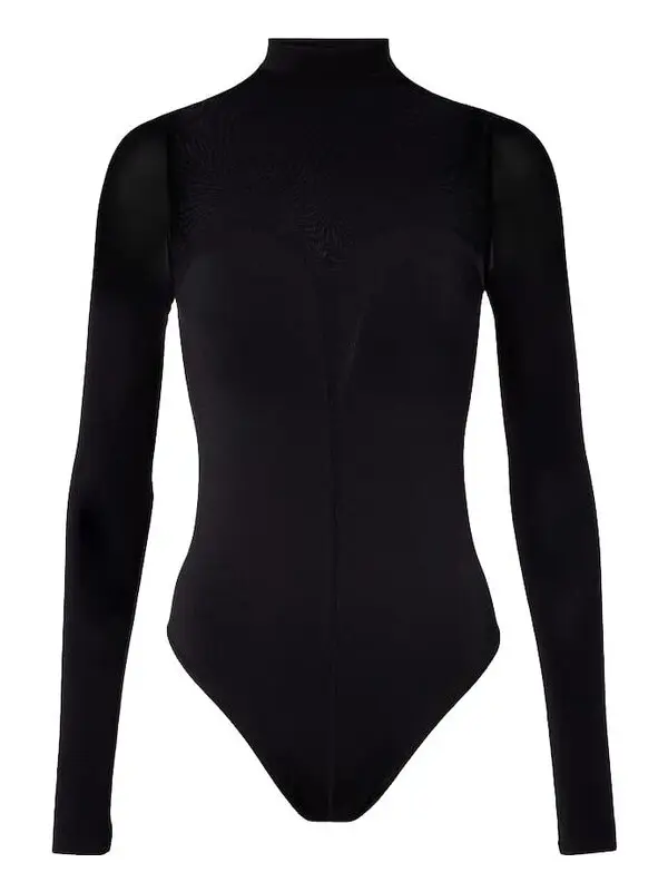 Wolford Semi-sheer Bodysuit - Black