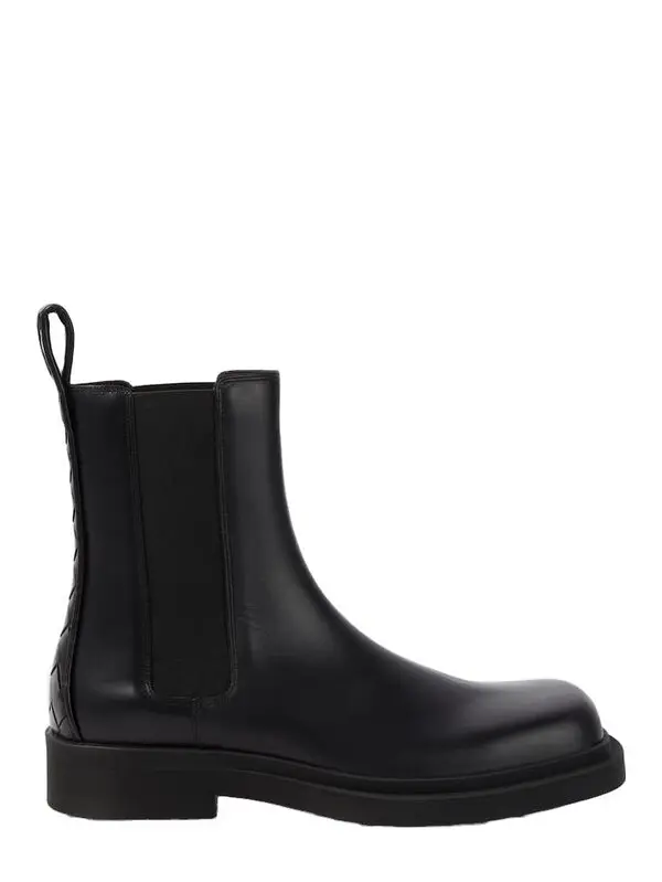 Bottega Veneta Ben Leather Chelsea Boots - Black