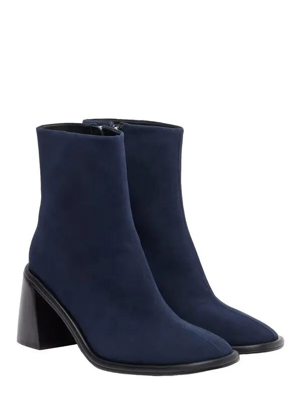 SOULIERS MARTINEZ Teruele 80 Suede Ankle Boots - Blue
