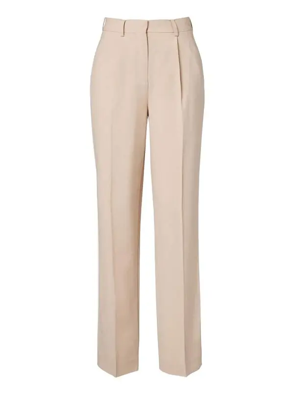 AYA MUSE Soli High-rise Straight Pants - Beige