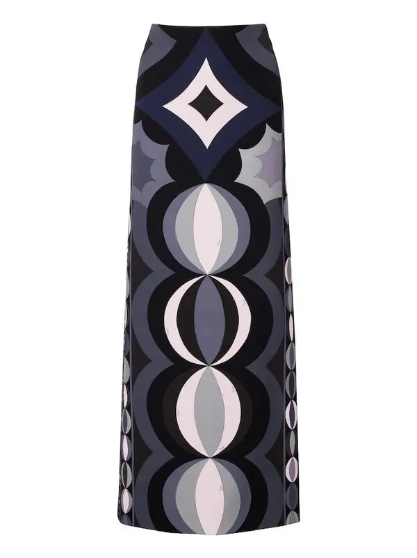 Emilio Pucci Collane Silk Maxi Skirt - Multicoloured
