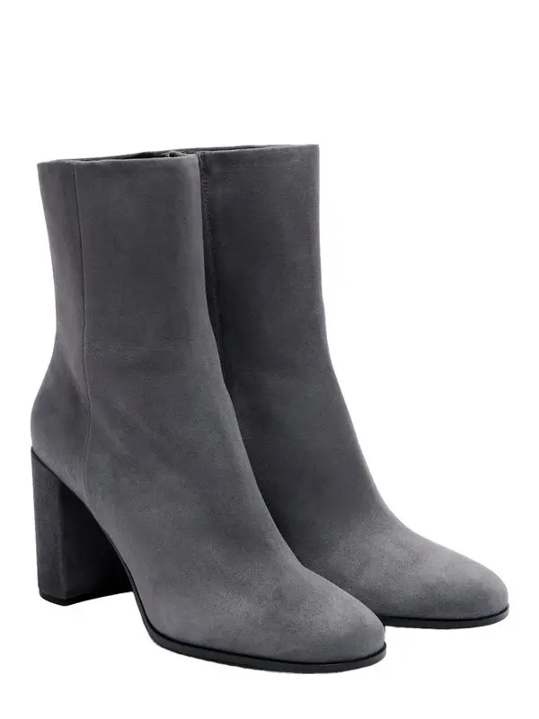 Prada 85 Suede Ankle Boots - Grey