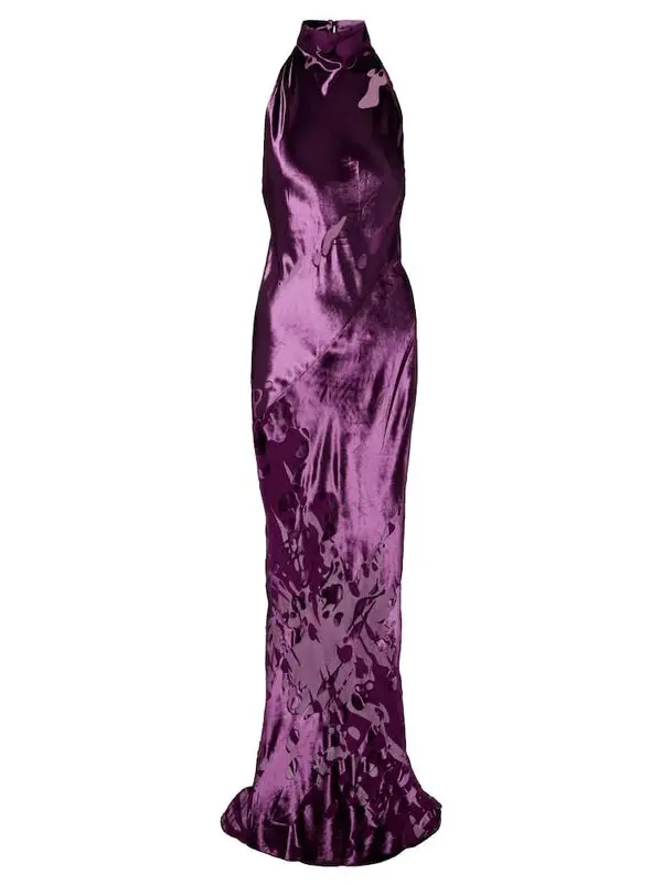 THE SEI Halterneck Gown - Purple